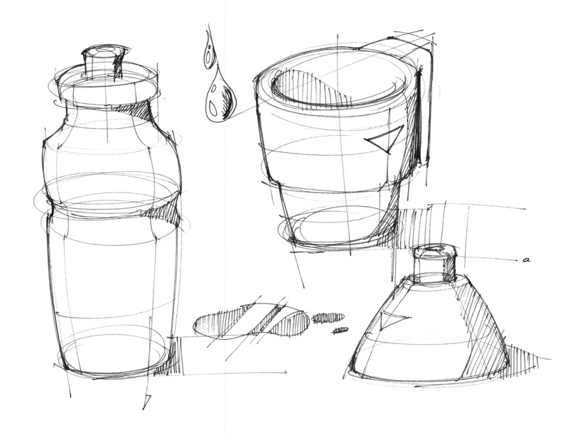 Sketch A Day: Sketch-A-Day #38: Drink Containers
