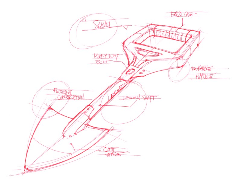 Sketch A Day: Sketch-A-Day #160: Hand Shovel
