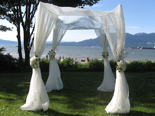 Halfyard Designs: A simple chuppah