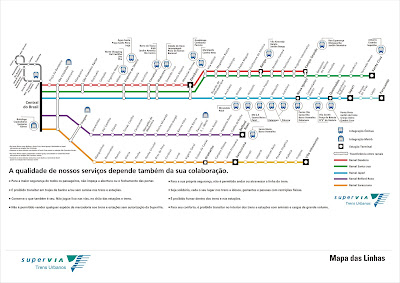 Fernanda Gusmão Pernes: Mapa SUPERVIA