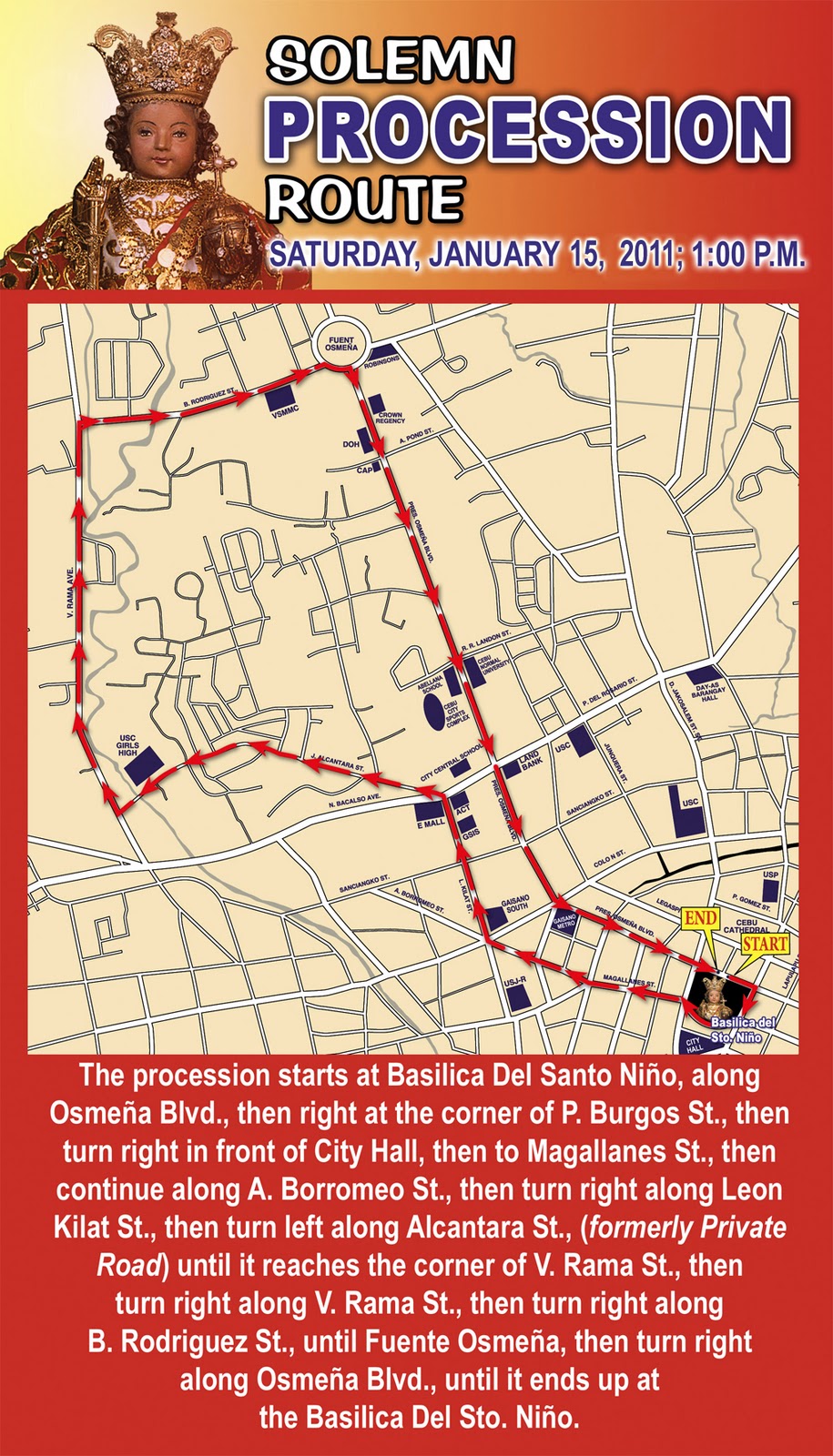 Affordable Vacations in Asia: PHL: CEBU 2011 Feast of Sto. Nino "Route ...