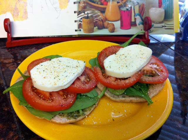 Trendy TreeHouse: Spinach Tomato Sandwich