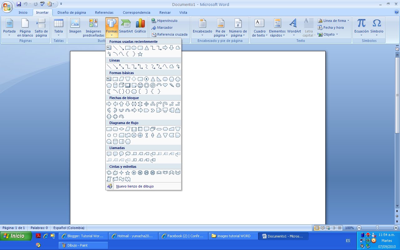 Tutorial Word 2007: 17. MANEJO DE AUTOFORMAS E IMAGENES