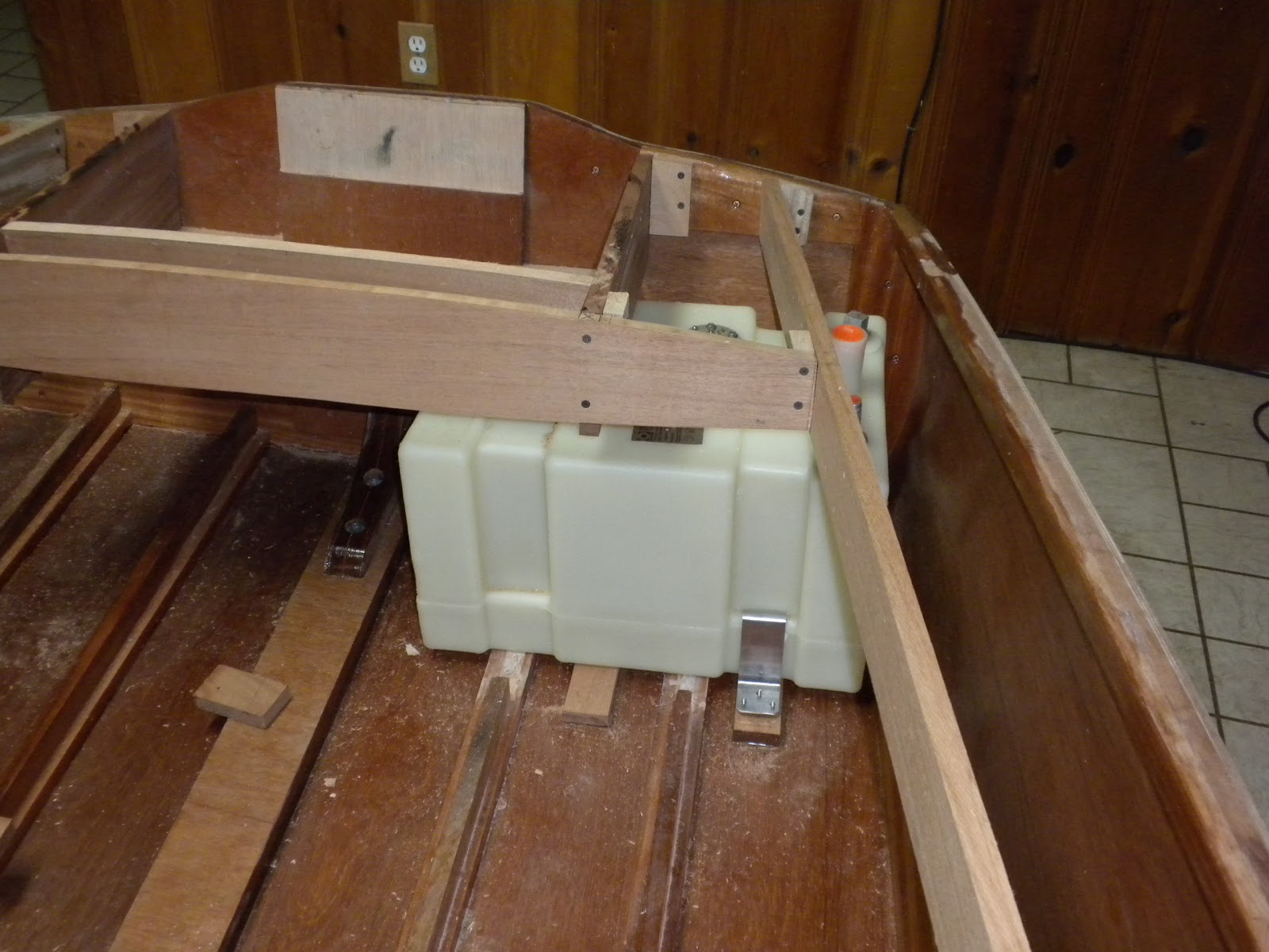 Ted's Wood Boat: Fuel Tank Install