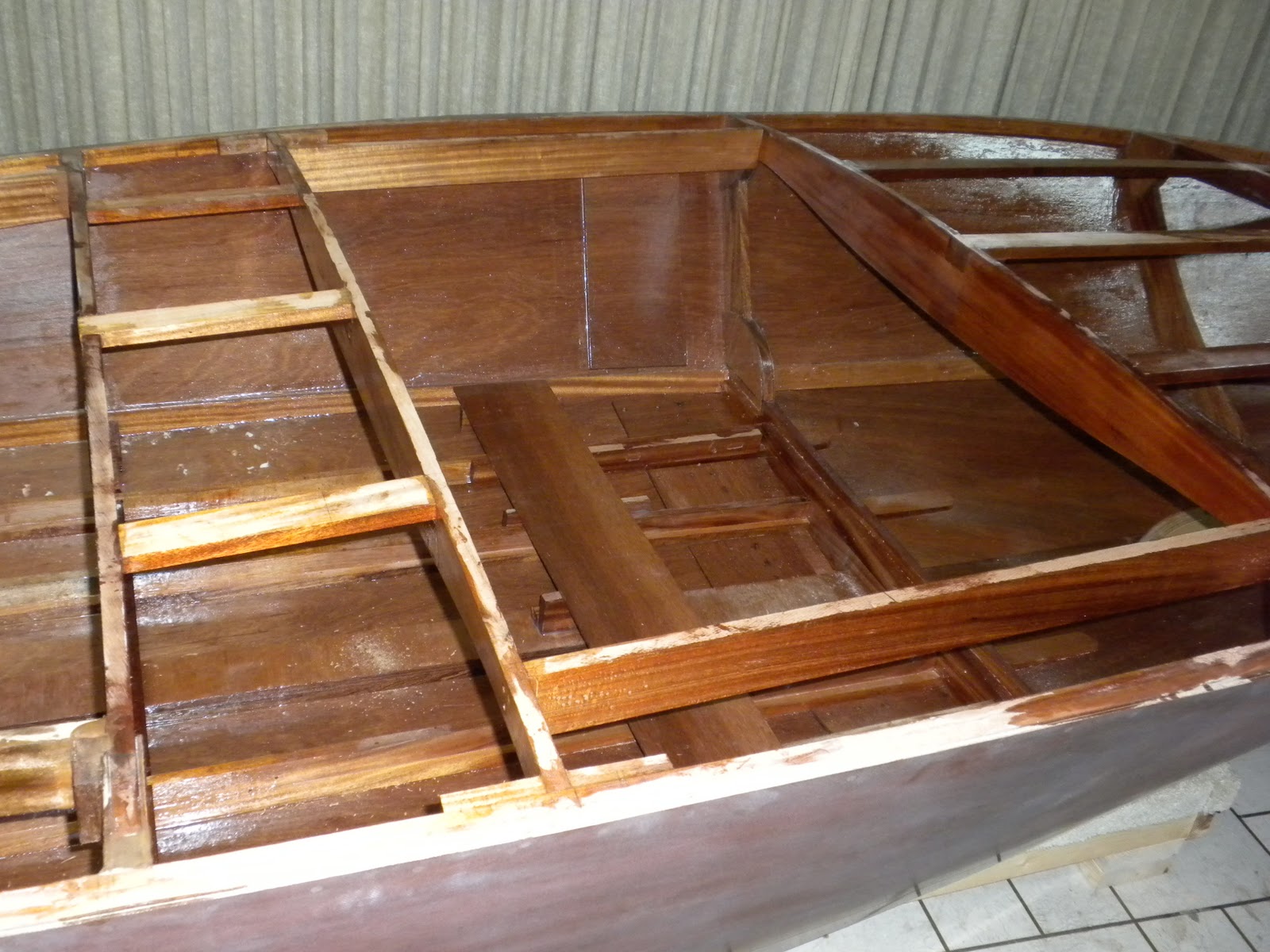 Ted's Wood Boat: Interior Structure lay out