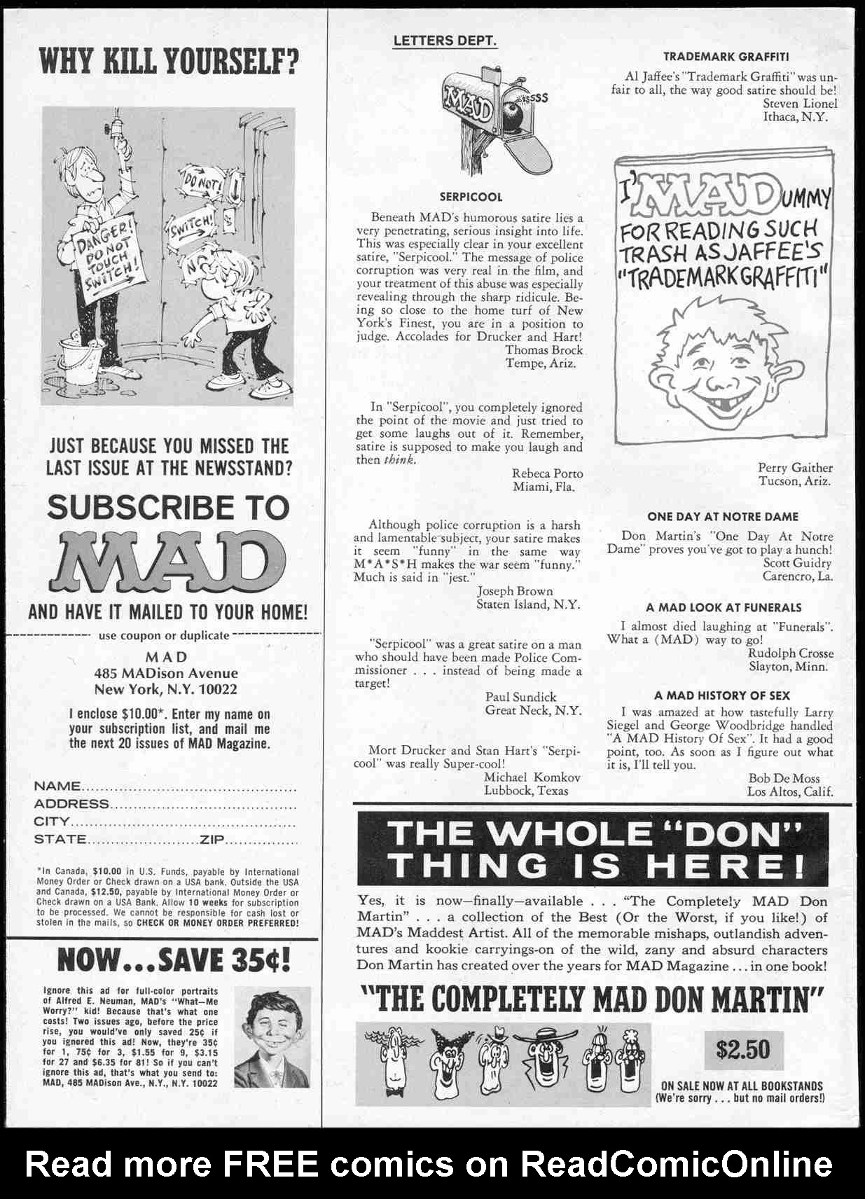 Read online MAD comic - Issue #171