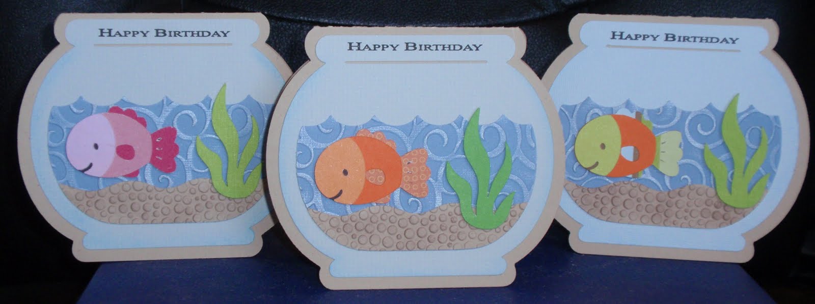 Cute Cards and Crafts by Jamie: More Fish Bowl cards... Fishing you a ...