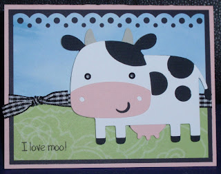 Cute Cards and Crafts by Jamie: Udderly Amazing- Cow cards!