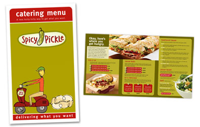 Food Brochures: Sandwich Bread Catering Brochure