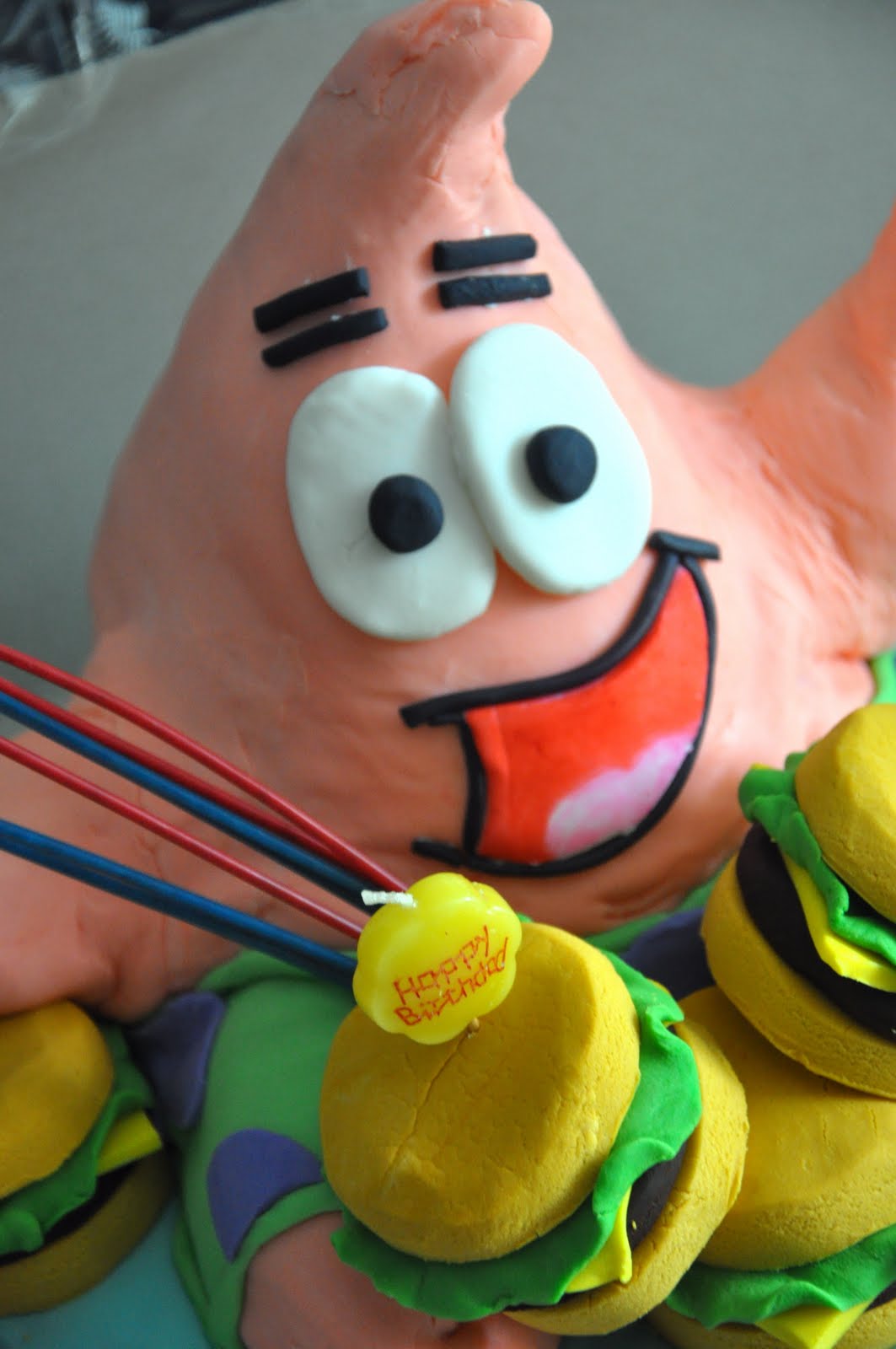 dapur berasap: Patrick Cake with Krabby Pattiies ( SPONGEBOB SERIES)