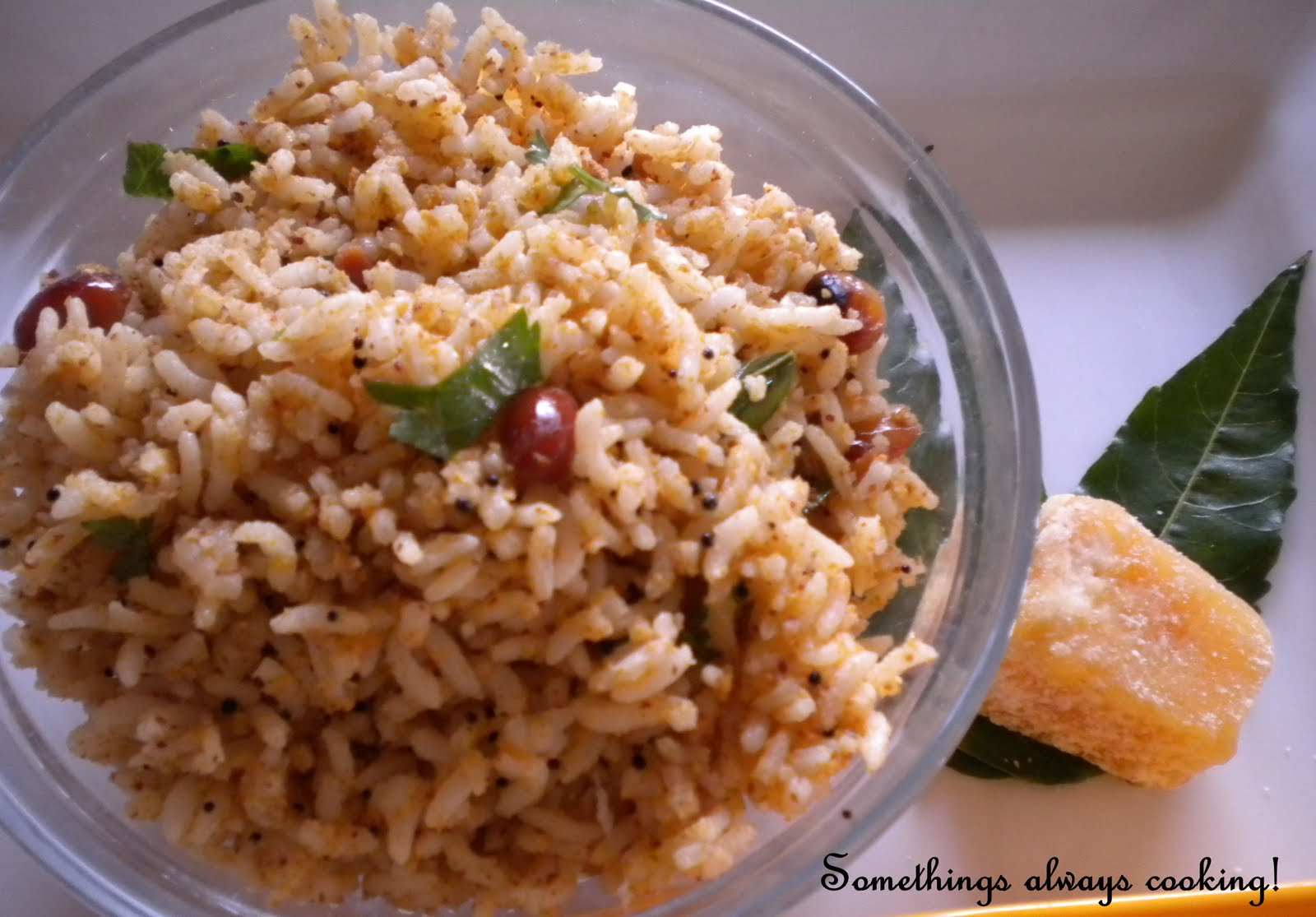Something's always Cooking!: Kai-Sasuve Chitranna / Coconut mustard Rice