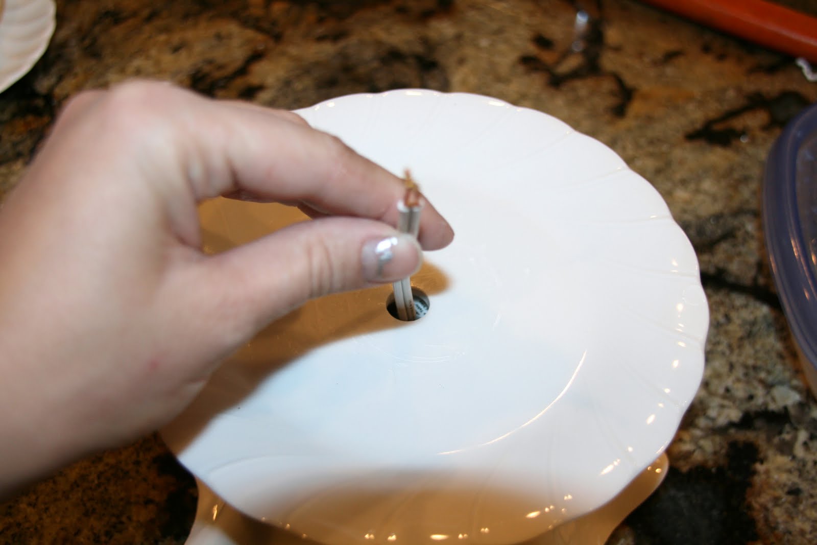 DIY Dish Lamp Tutorial | Remodelaholic