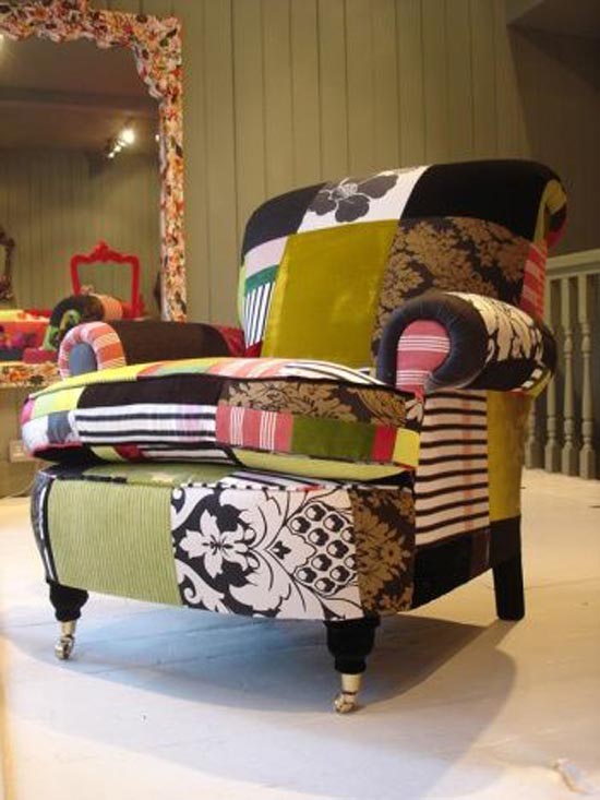Whimsical World of Laura Bird: Patchwork Furniture - Lisa Whatmough