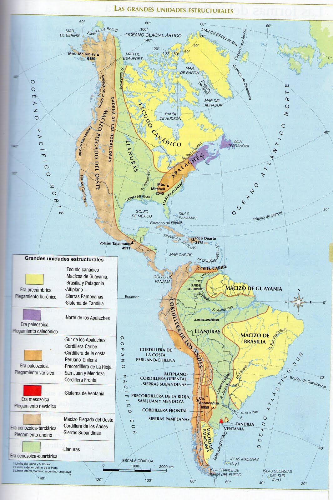 TIPOS DE MAPA DE AMÉRICA : mapas de américa & suramerica