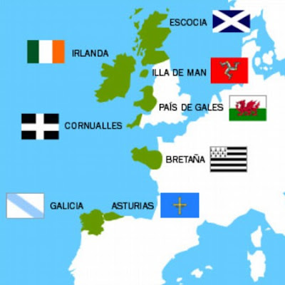 MUNDO CELTA: Mapas de los Países Celtas