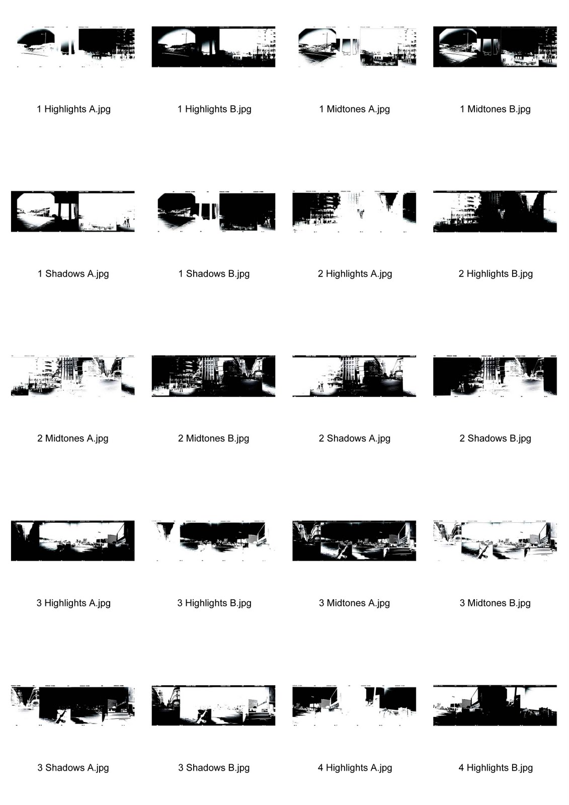 Extended Photographics: Highlights, Mid-tones and Shadows