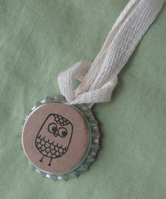 Ink Blots by TRD: Bottle Cap Necklace Tutorial