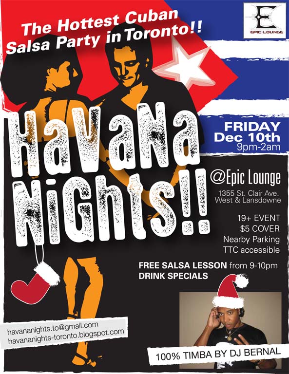 Havana Nights - Hottest Cuban Salsa Party in Toronto!: Dec 10: Havana ...