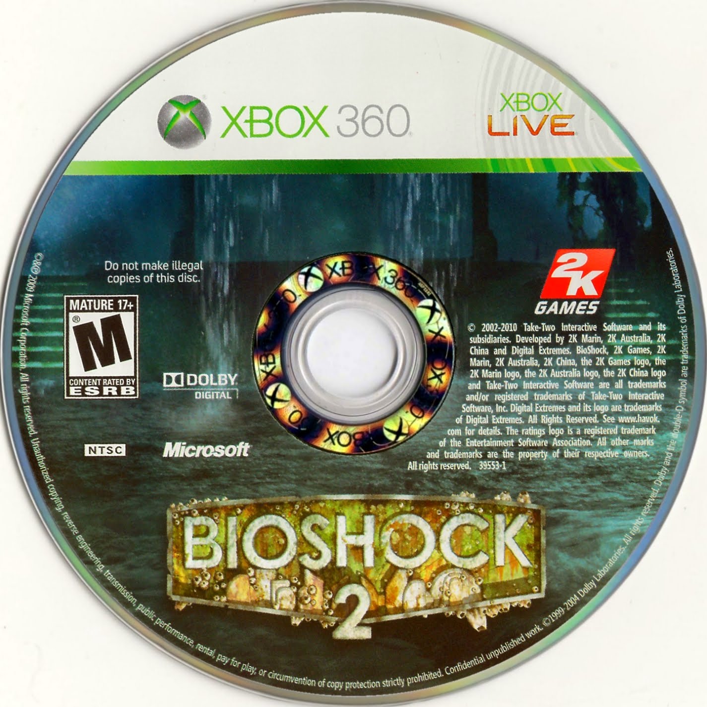 xbox 360 covers: Bioshock 2