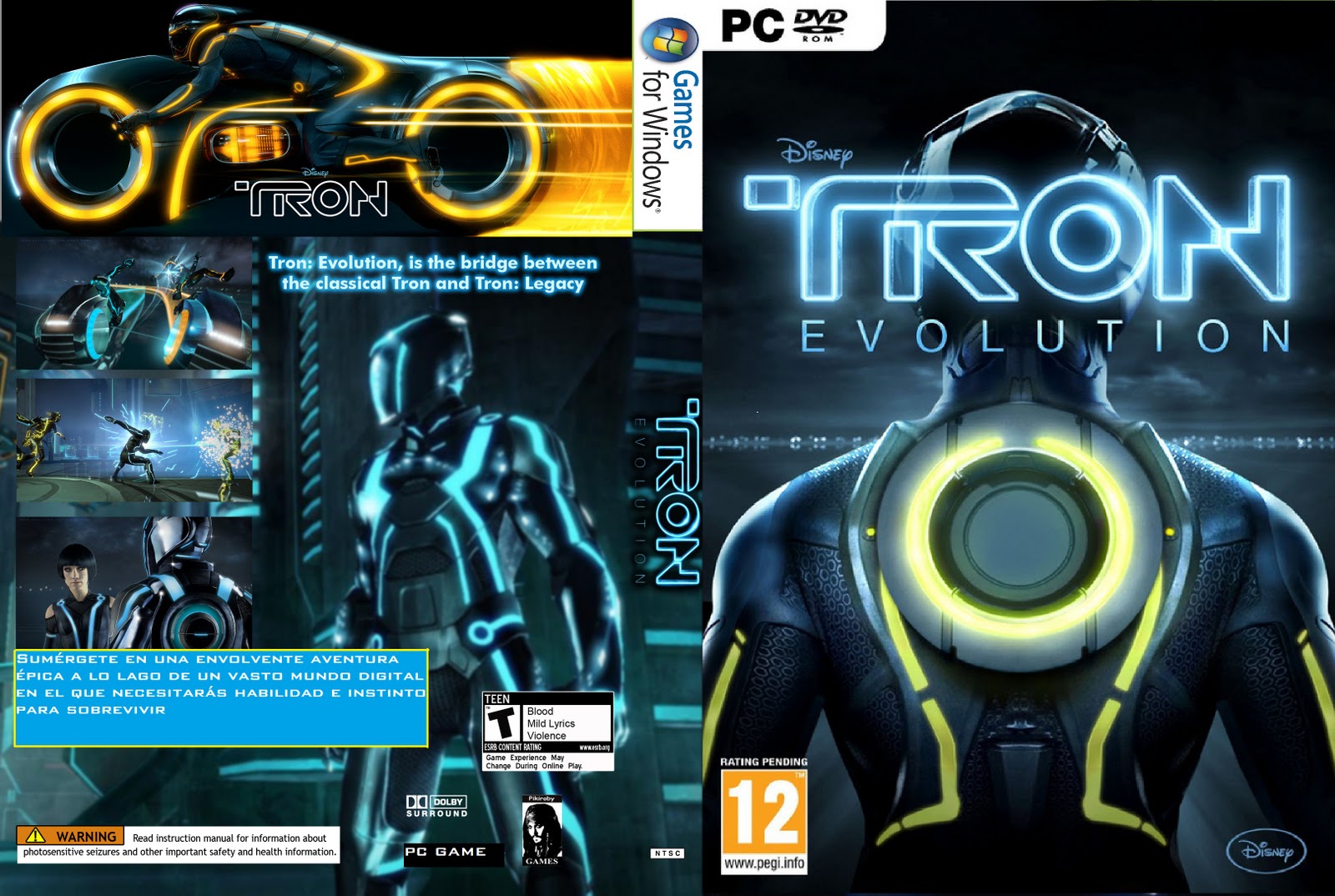 xbox 360 covers: Tron Evolution