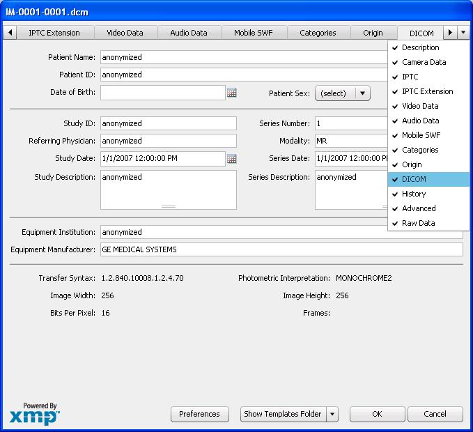 The Information Technology Forum: Adobe's Extensible Metadata Platform (XMP) as used with DICOM ...