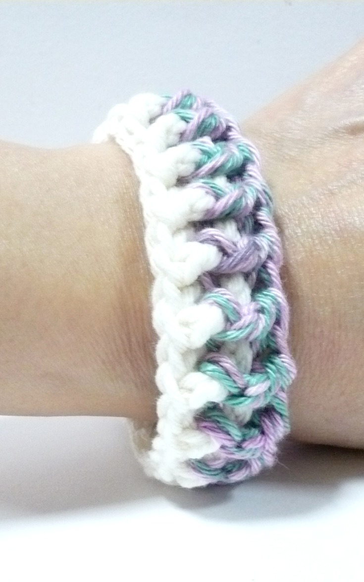 Nicely Created For You: Simona - A Crocheted Bracelet in mercerized ...