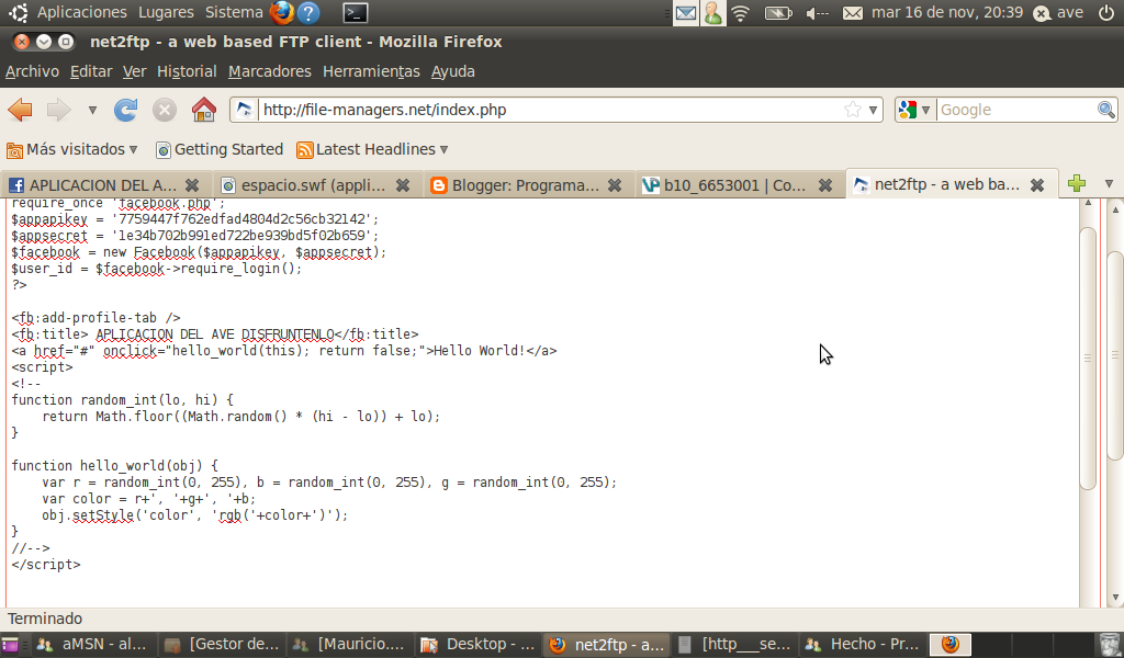 Programacion web y laboratorio de programacion web