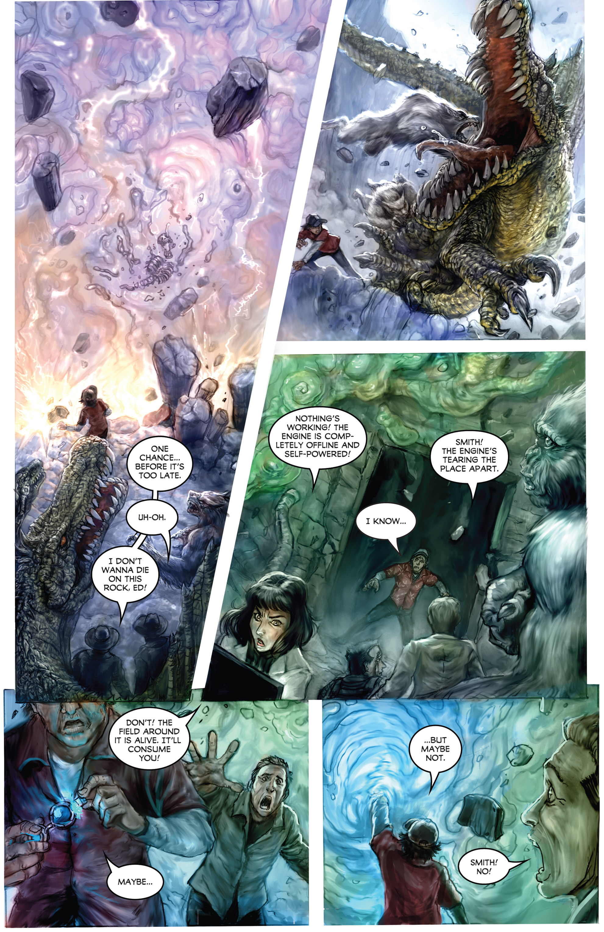 Read online American Mythology Dark: Werewolves vs Dinosaurs comic ...