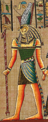 L'Egypte à travers les papyrus: hathor - Ré-Horakhty - Horus et Nefertari