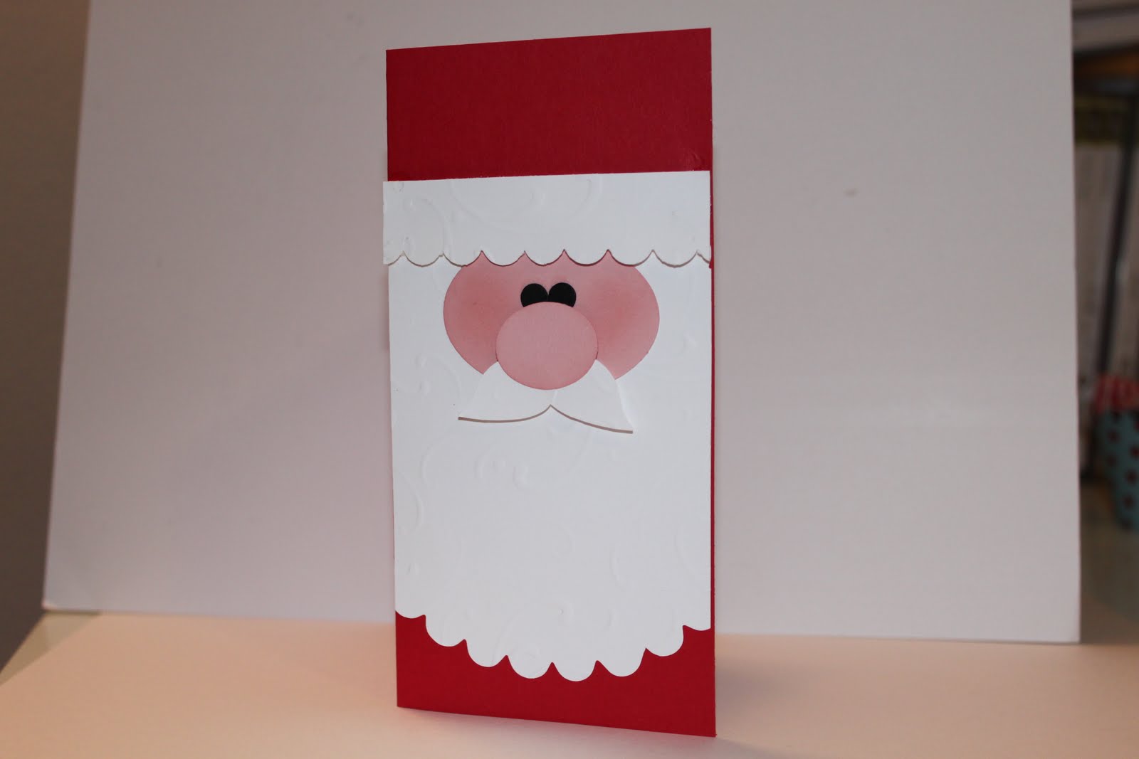 Just Julie B's Stampin' Space: Simple Santa Skinny Card!