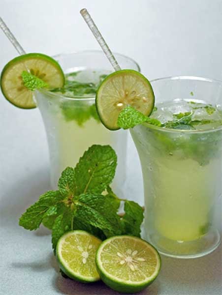 La cueva de la Luciérnaga: Receta: Agua de limón y menta