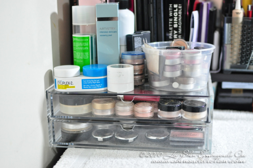 Muji Acrylic Organizer and My Vanity Table. - Shen's Addiction