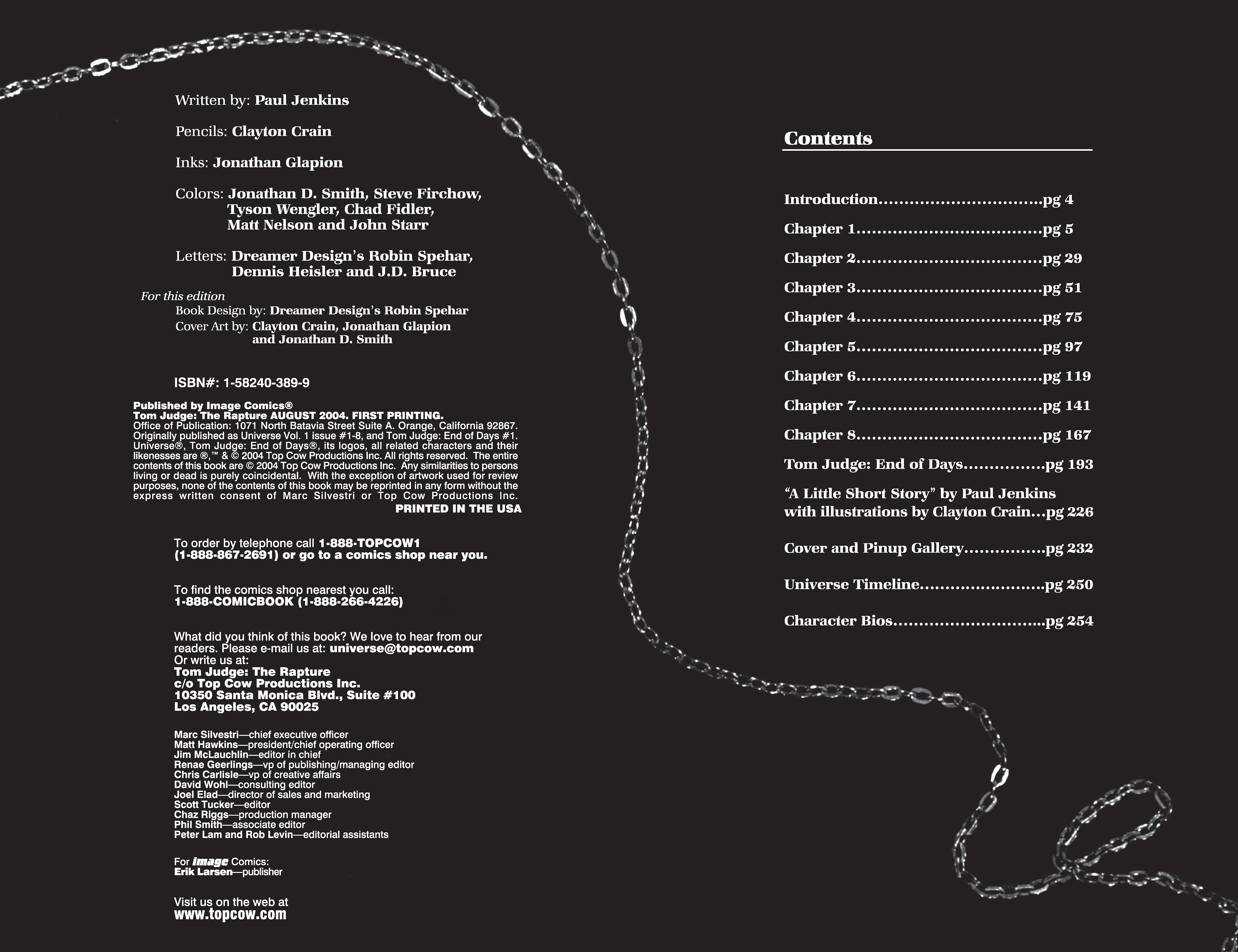 Read online Tom Judge: The Rapture comic - Issue # TPB