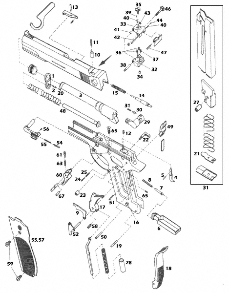 Pistola Smith Wesson Master 52 (Mod.52 M) | Armas de Fuego
