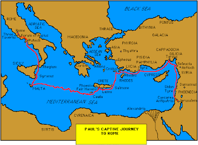 Spirit of Grace Garden: Paul's Captive Journey To Rome (The Shipwreck)
