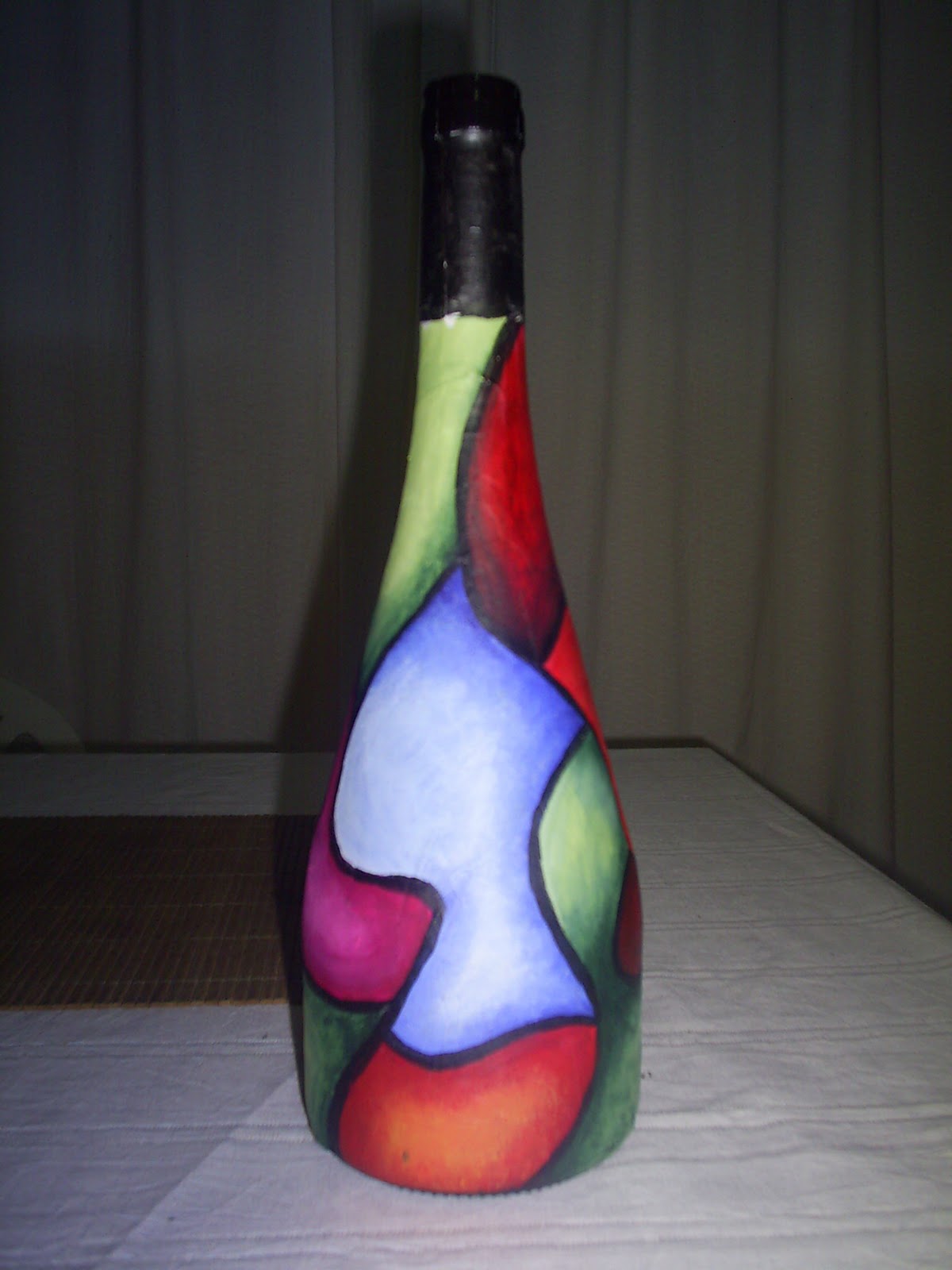 Onirica Art and Deco.: Botellas Pintadas