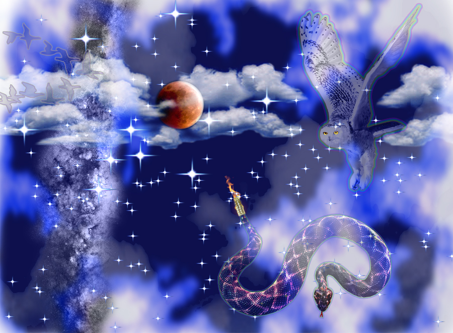 Image Maya Blog: Visionary, Shamanic and Spiritual Art: Solstice Skies