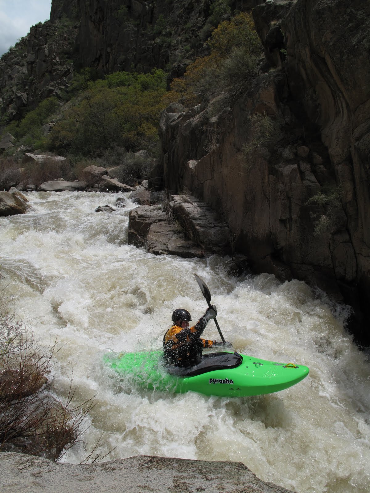 Kayaking the Embudo River in a Jackson Villain