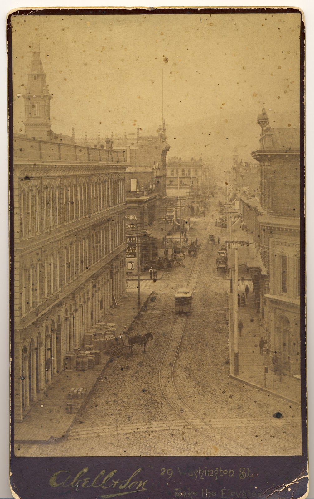 Old photos of architecture: 2 early views of Portland by Abell & Son ...