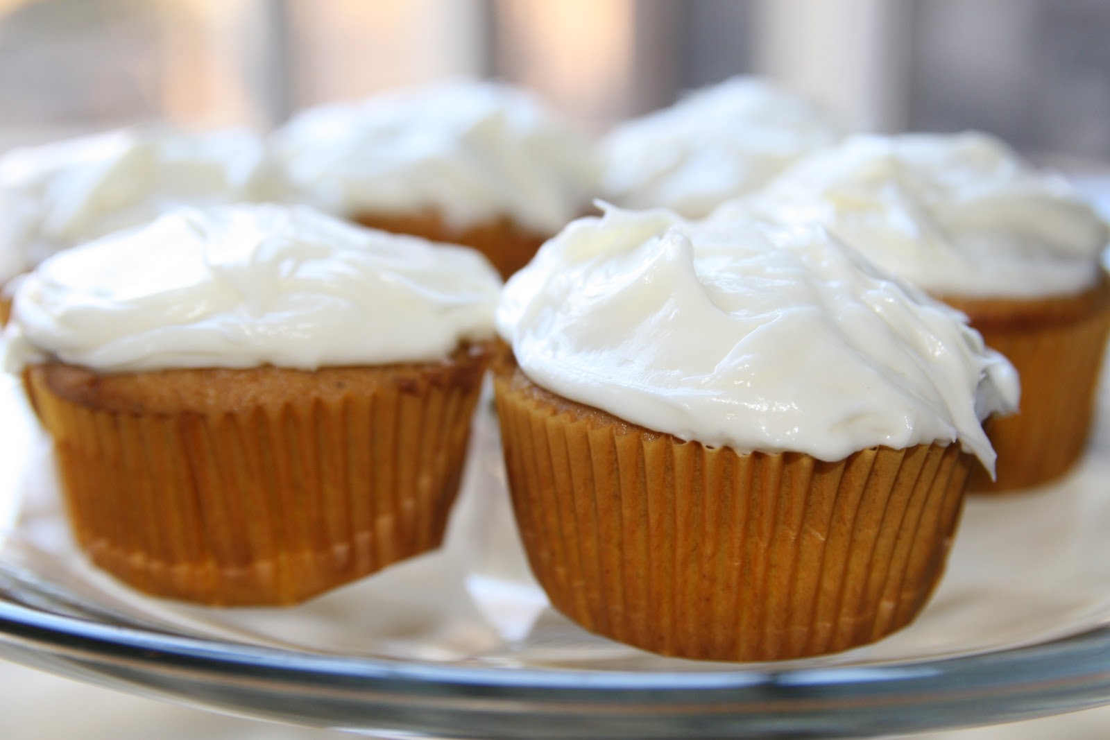 Haystacks & Champagne: Pumpkin Cupcakes with Cream Cheese Frosting