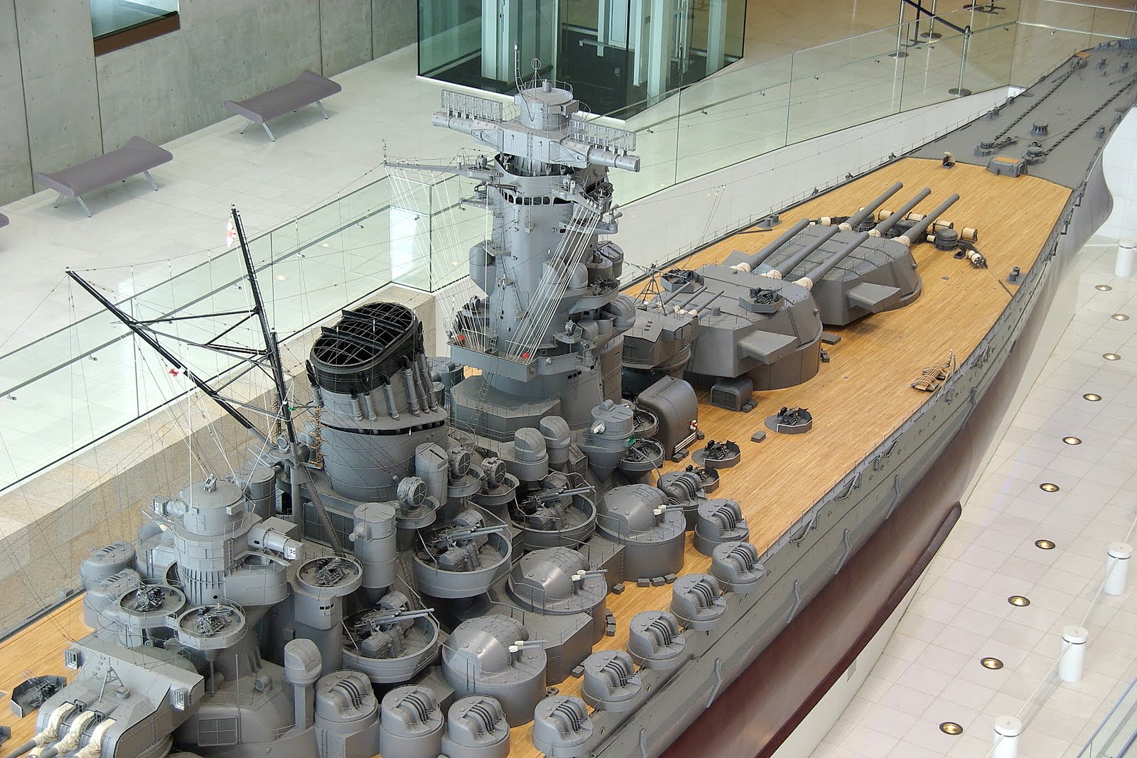 Un samurai errante: Scale model in Yamato Museum