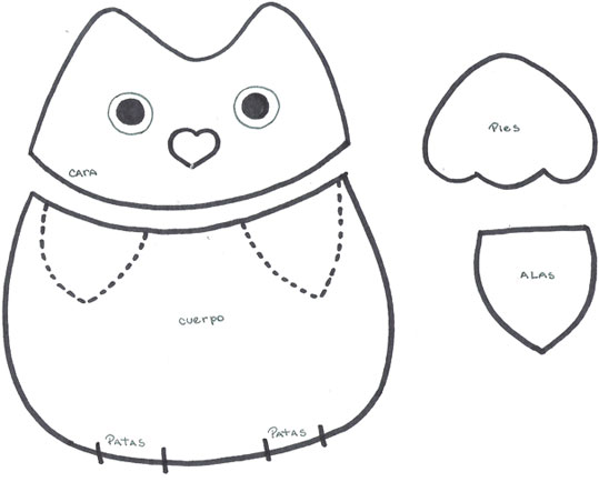 Moldes de buho - Imagui