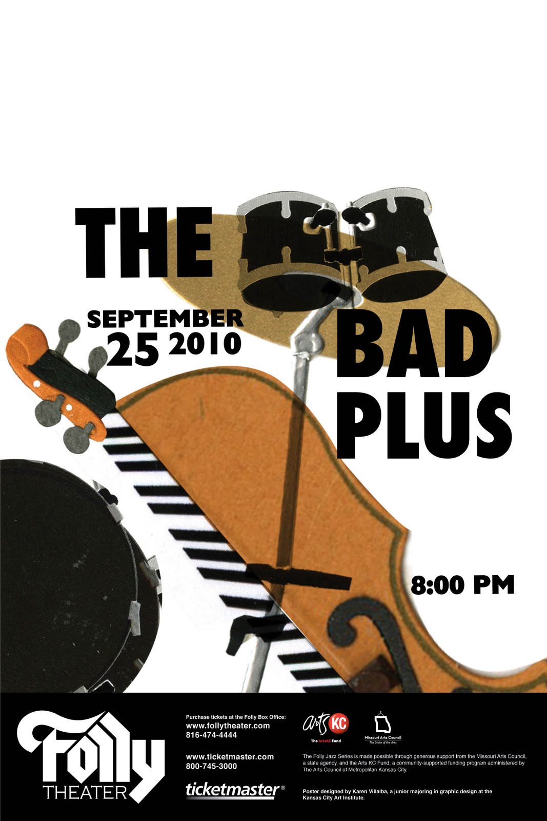 Karen Villalba: The Bad Plus Poster Design Explorations