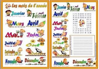 FLEBOSCO 1 ESO: Voilà des activités très sympa pour apprendre les jours ...