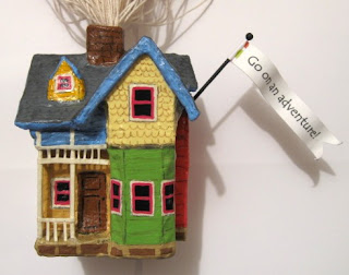 M Ann M: "UP" Hot Air Balloon and House - Go On An Adventure