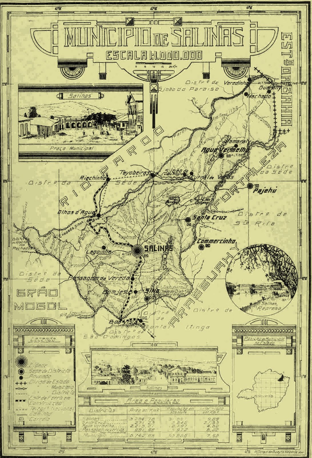 HISTÓRIA DE SALINAS: Mapa antigo de Salinas