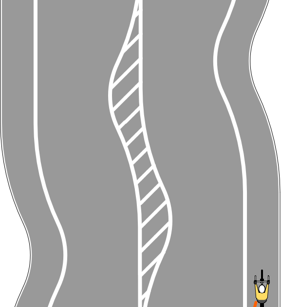 A Practical Cyclist: Hazards 1: Traffic Calming: Chicanes