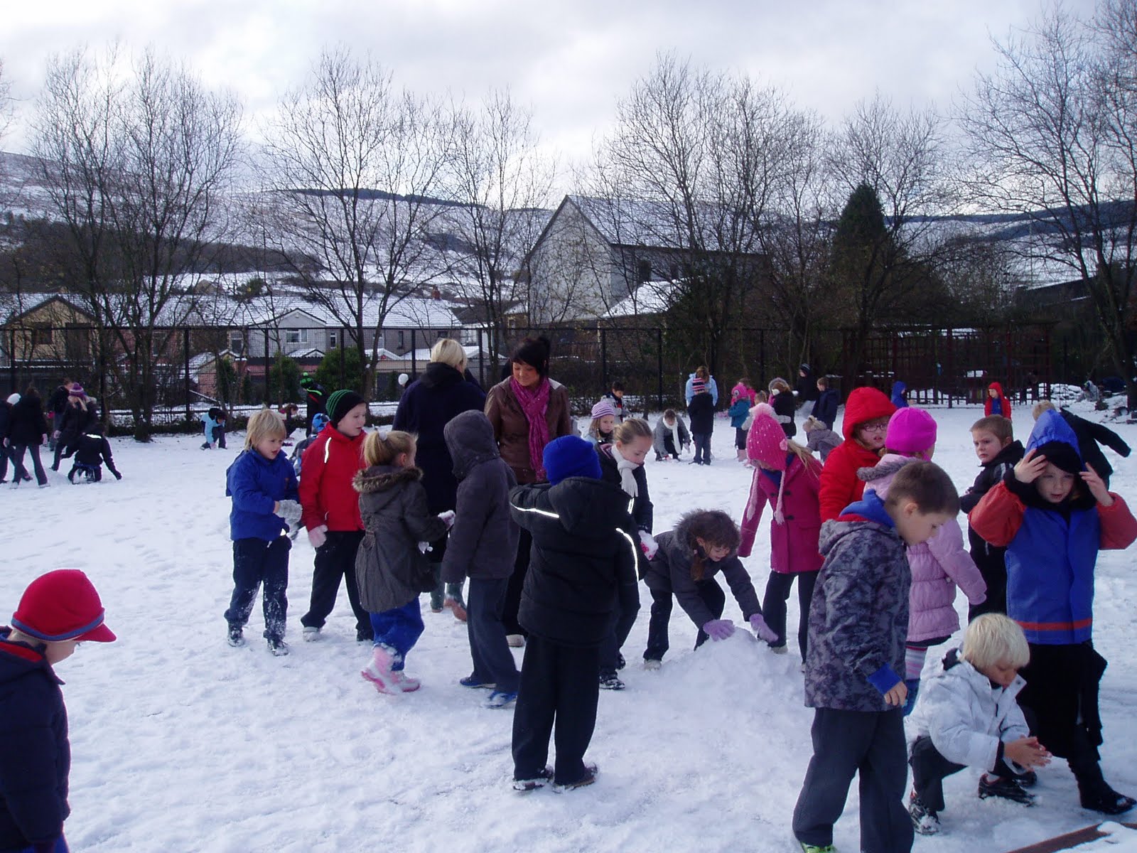 Gelli Primary School Nursery News: Having fun in the snow