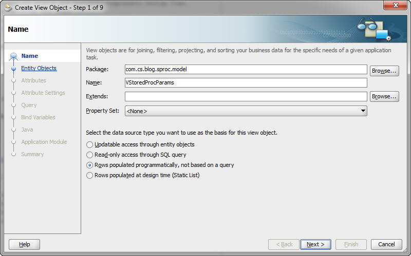 Adf Practice Adf Bc Programmatically Populated Vo Example