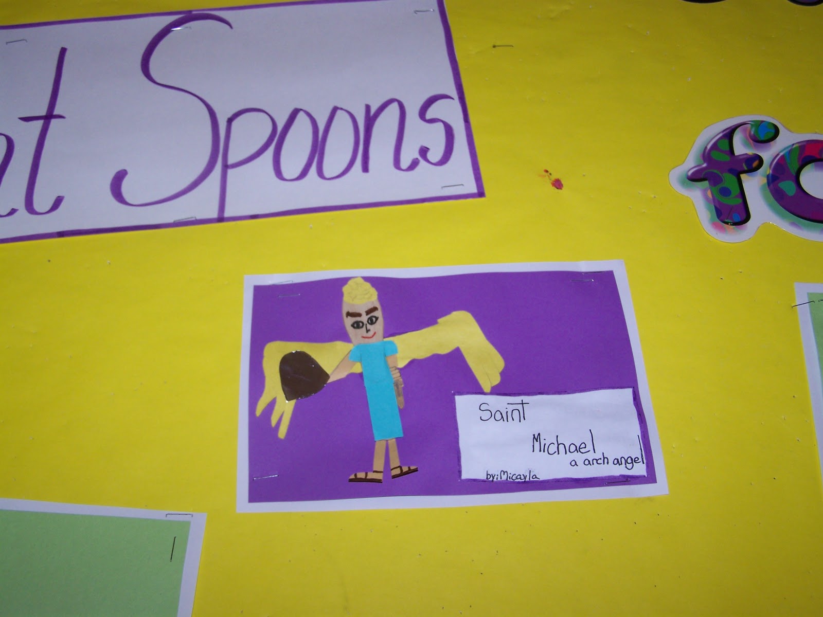 Heart of the Home with Six Kids: Spoon Saints Craft Project